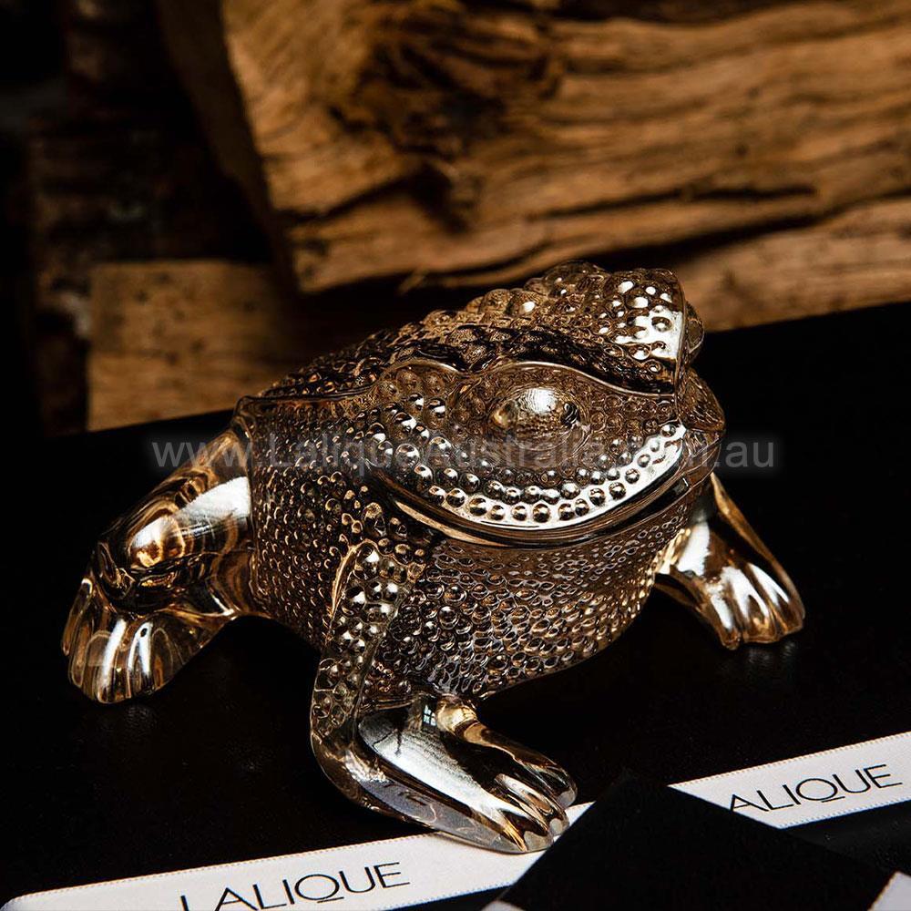 Lalique New Zealand. GREGOIRE TOAD SCULPTURE