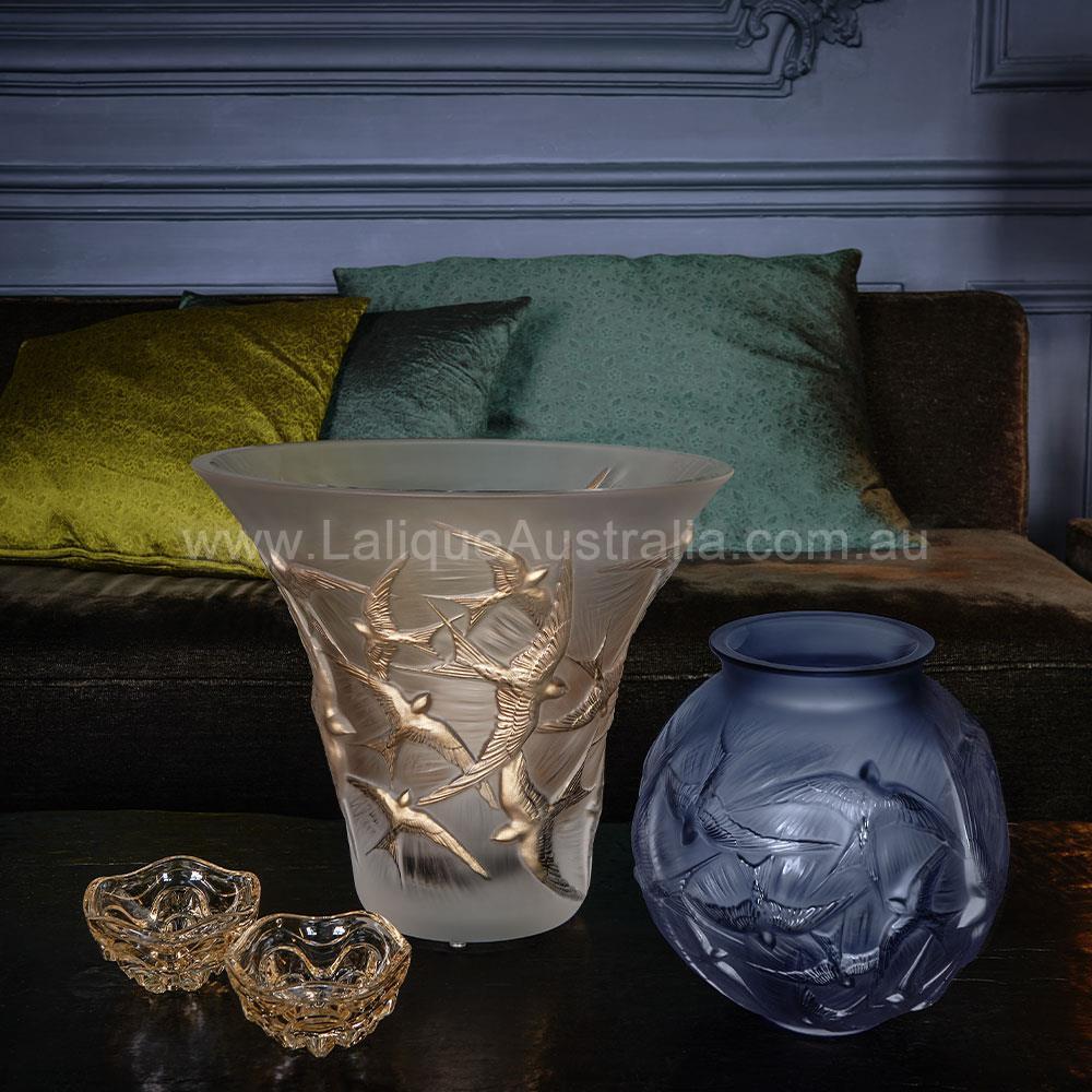 Lalique New Zealand. VIBRATION BOX (GOLD LUSTER)