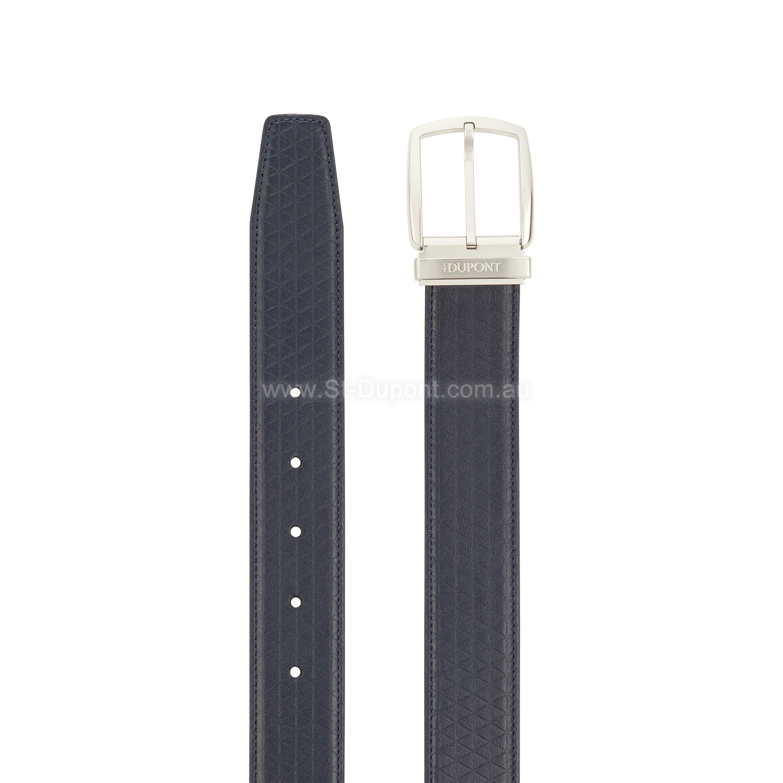S.T. Dupont New Zealand. Line D Belt DARK BLUE