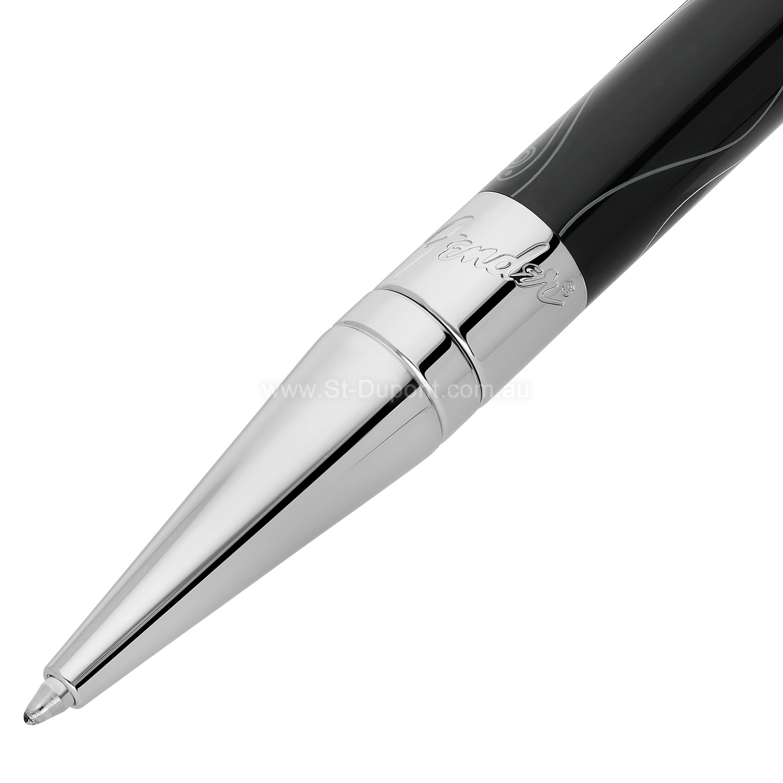 S.T. Dupont New Zealand. initial Ballpoint pen fender black